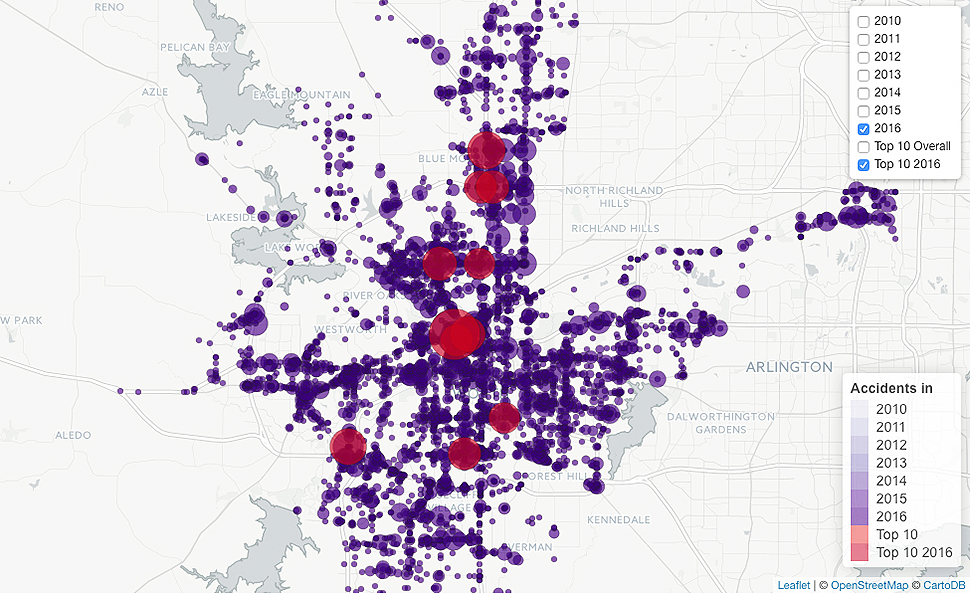 accident map clickable » Dallas Innovates