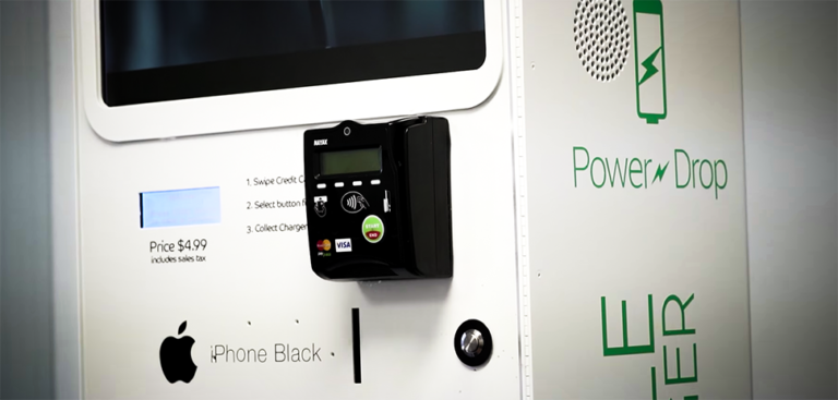 Power Drop Plugs Into DFW with Phone Charger Vending Machines » Dallas ...