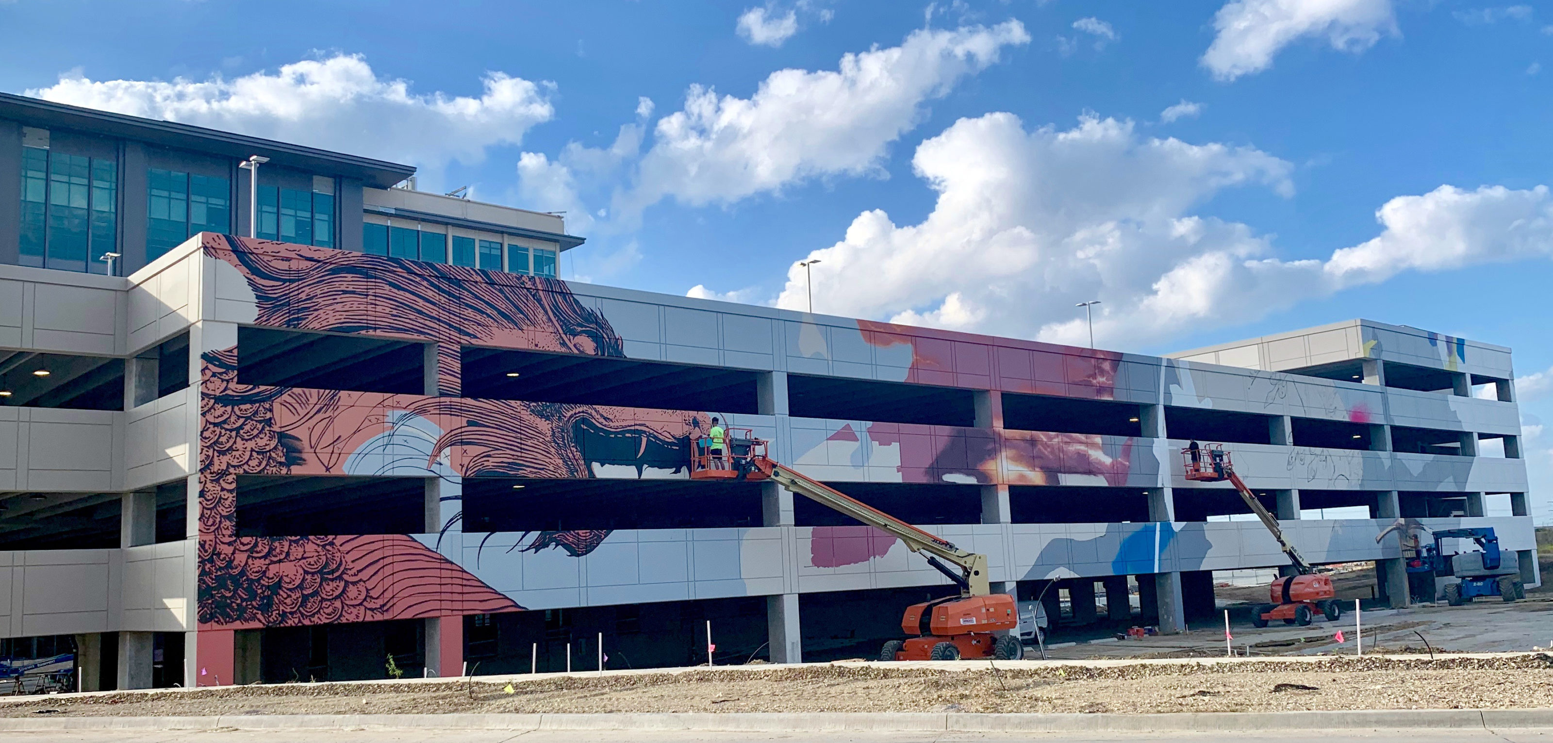 Bright Realty is Giving Offices at The Realm an Arthurian Outdoor Mural