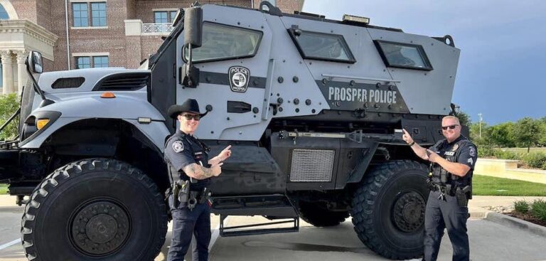 The Last Word: Prosper Police Department on Its $689K Mine-Resistant ...